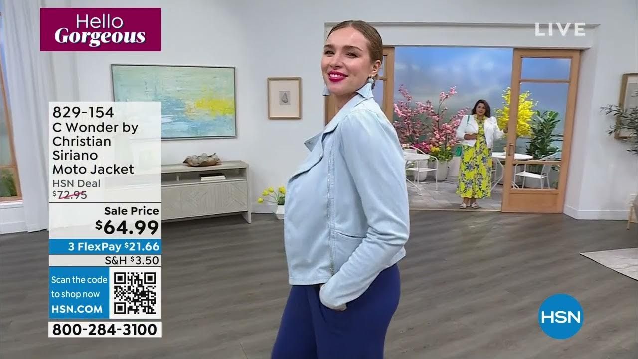 C Wonder by Christian Siriano Puff Sleeve Moto Jacket - YouTube