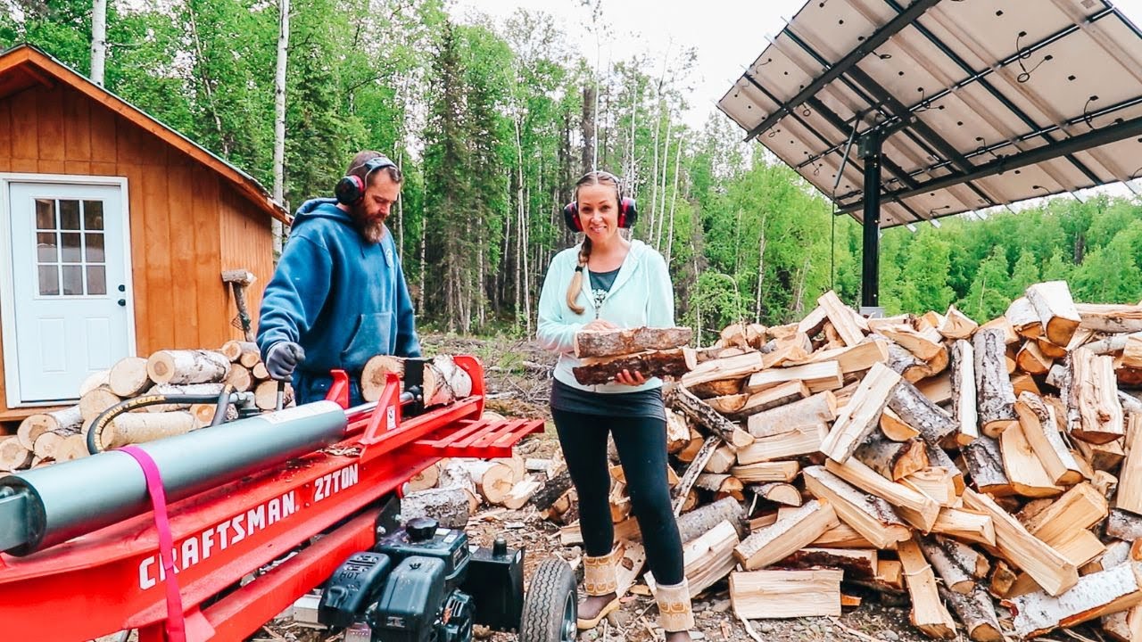 Restocking Firewood | Family Time Around the Bonfire! | Alaskan Summer ...