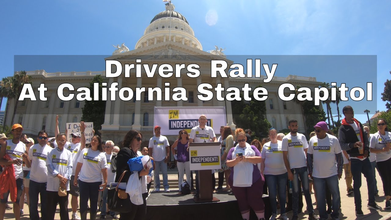 Uber Drivers Rally At California State Capitol Ahead Of AB5 Hearings ...