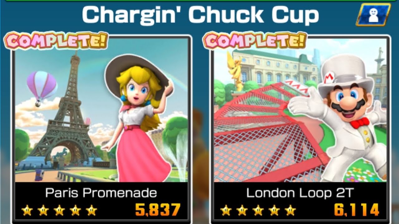 Mario Kart Tour | Level 38 | Spring Tour | Chargin' Chuck Cup 150cc ...