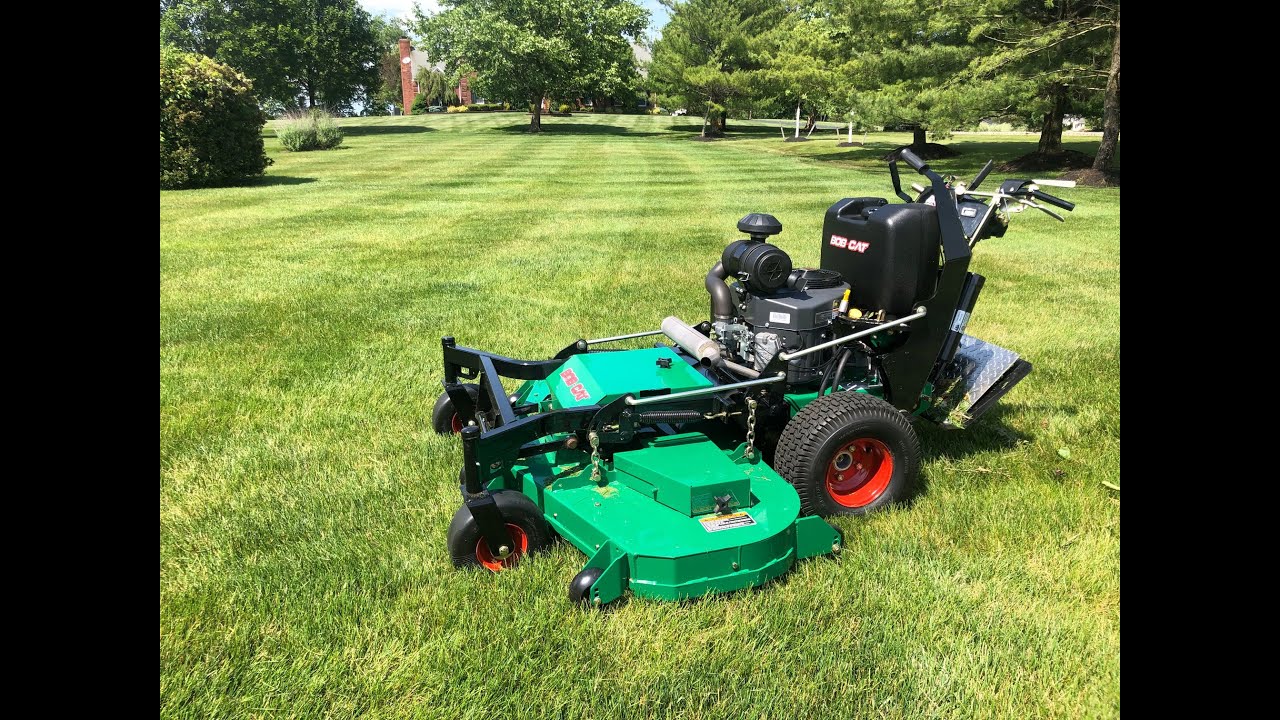 BobCat 61" Hydro Walk Behind Mower - YouTube