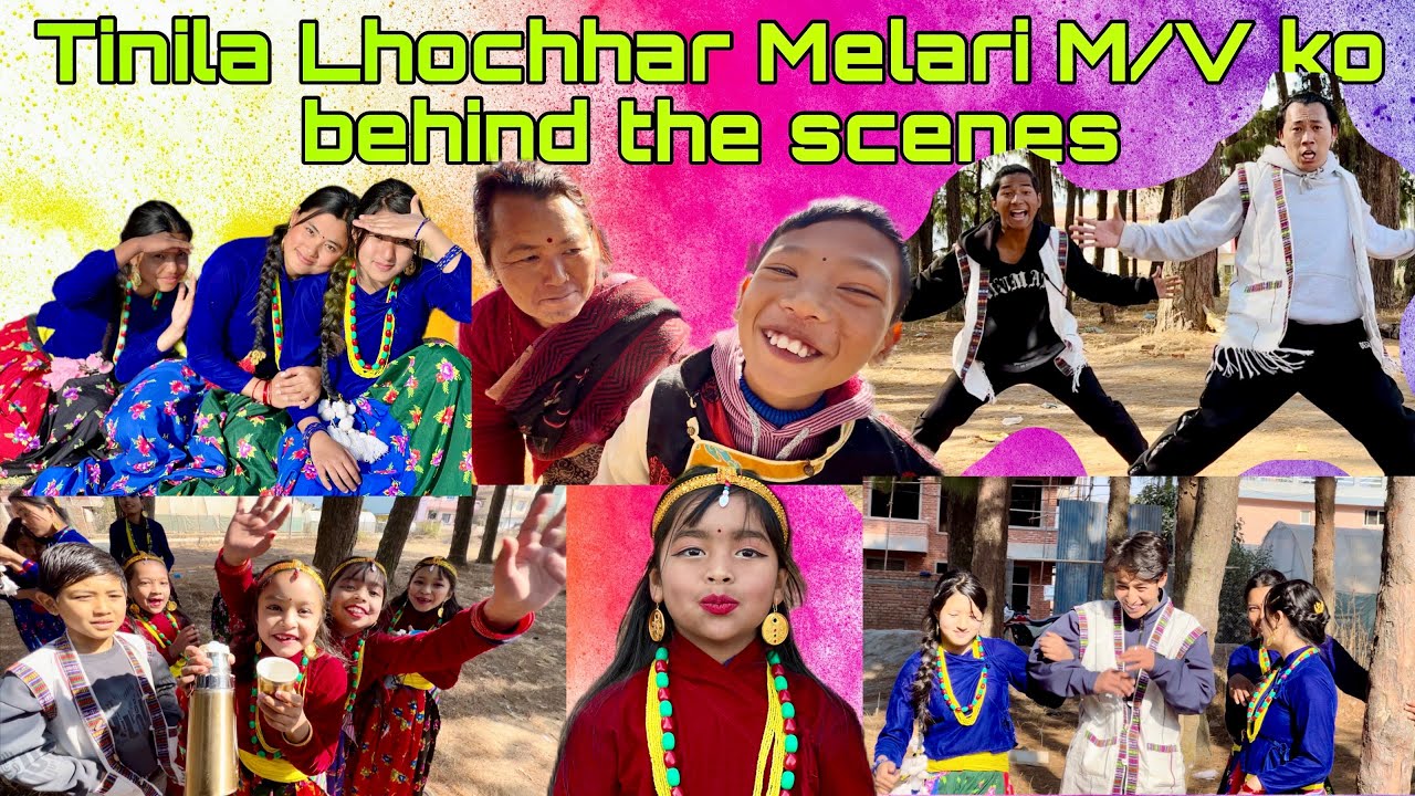 Tinila Lhochhar Melari M/V ko behind the scenes #raju_tamang #dance # ...