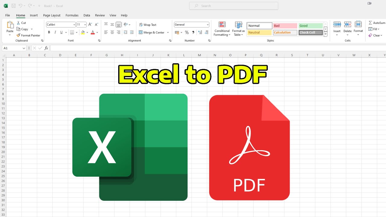 How To Convert Excel Spreadsheet To PDF (2 Ways) - YouTube