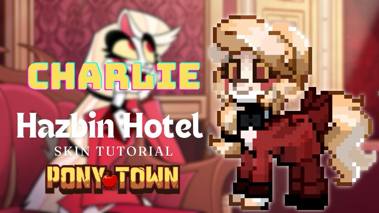 Charlie Morningstar 💫 Hazbin Hotel Skin Tutorial || Pony Town || - YouTube