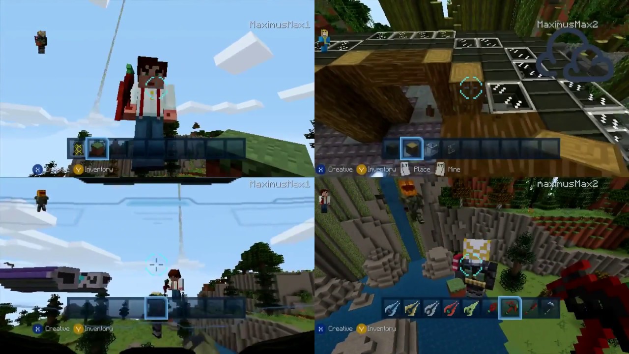 Minecraft XBox 360 (HD) - playing with Friends - YouTube