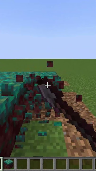 BREAKING 100 WARPED NYLIUM🎧 Satisfying ASMR: Placing & Breaking Blocks ...