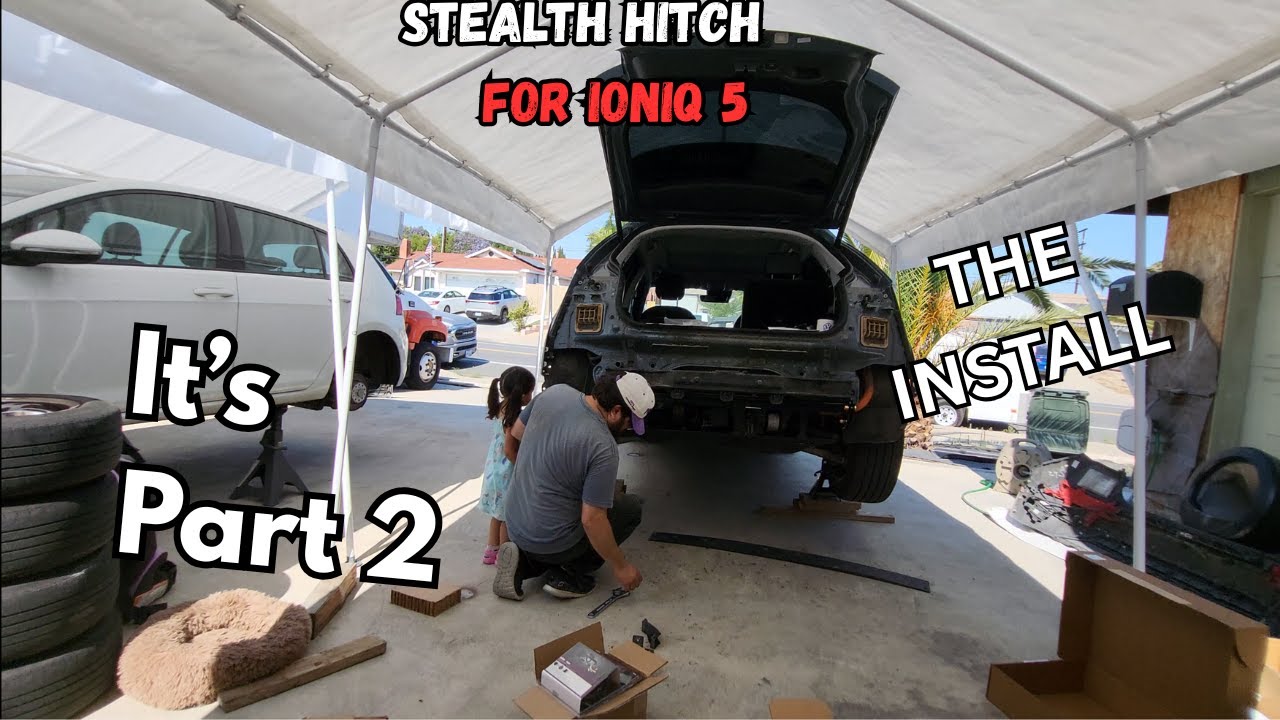 Ioniq 5 Stealth Hitch Install Part 2 Install - YouTube