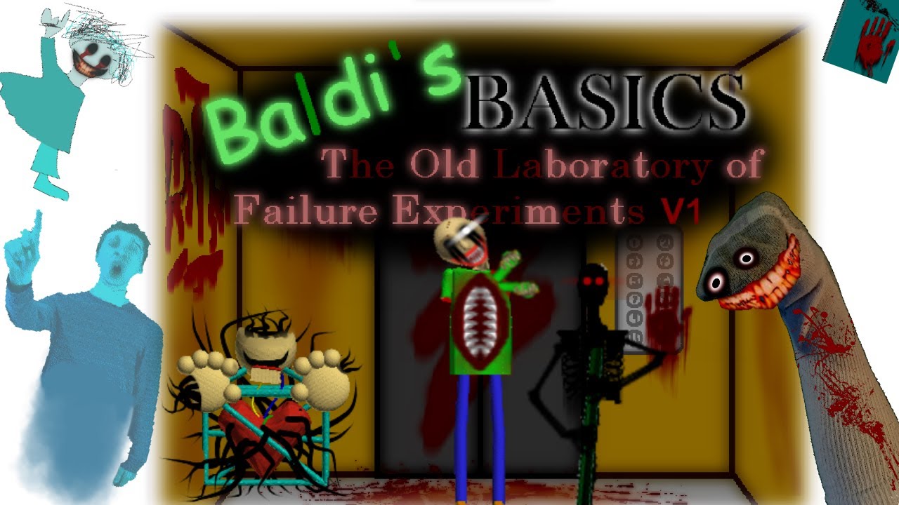Baldi's Basics - The old Laboratory of Failure Experiments (V1) - YouTube