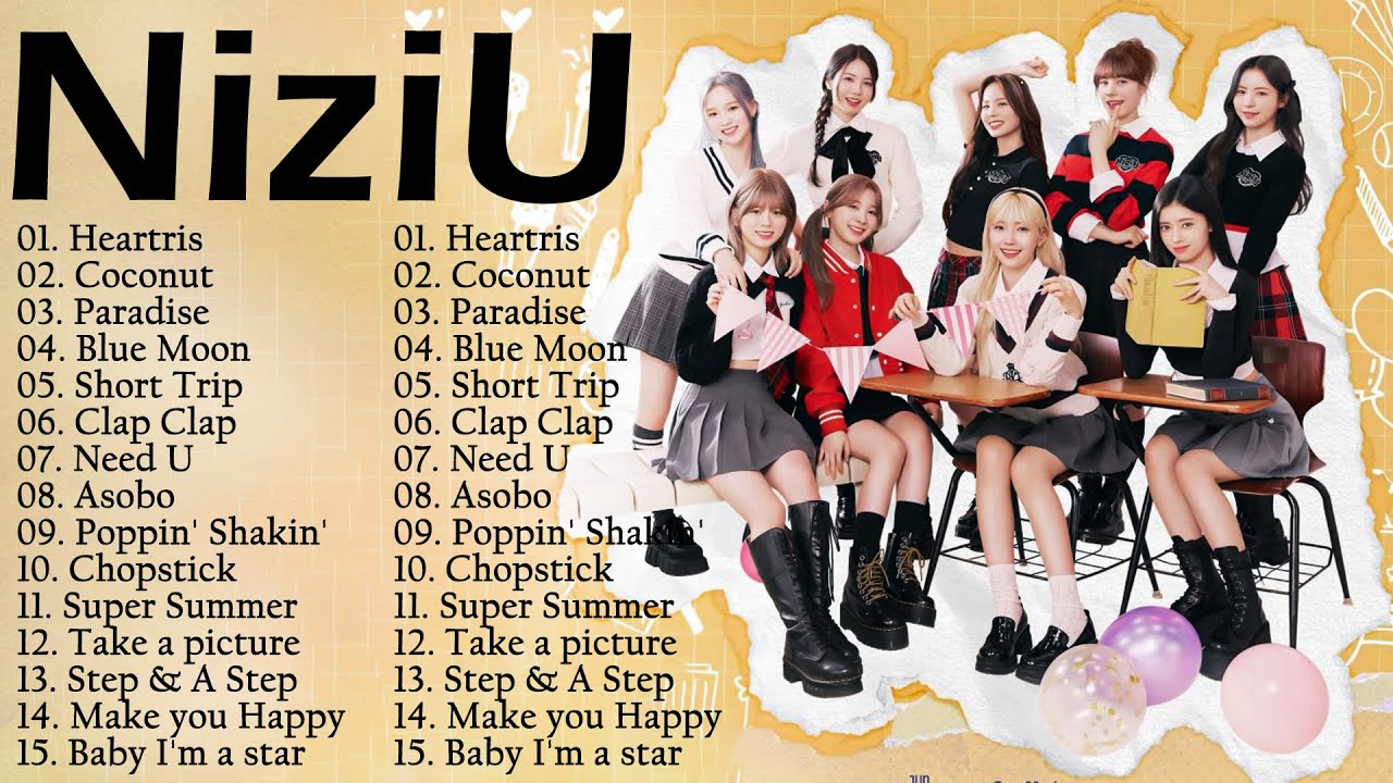 【広告なし】NiziU 人気曲 🌻🏵️ NiziU トップソングメドレー🥭🍍 Best music 作業用BGM #niziu - YouTube
