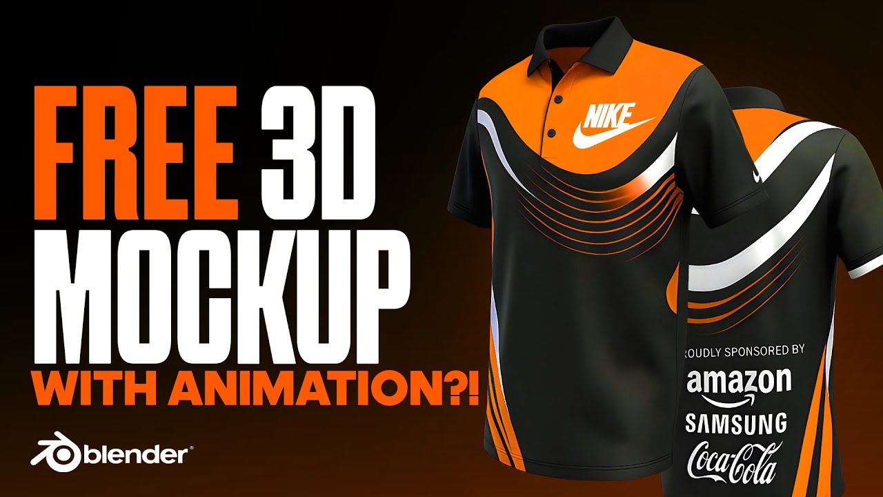 FREE 3D Polo Shirt Mockup | Blender3D Tutorial - YouTube