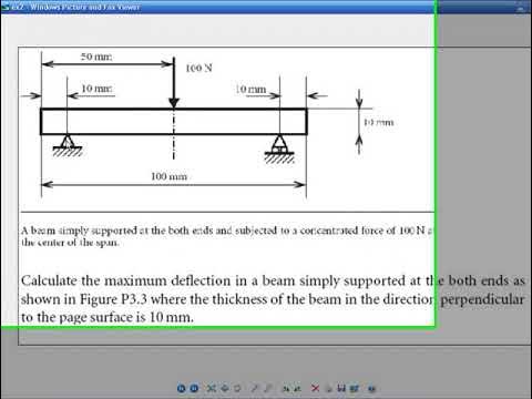 ANSYS example (14) simply supported beam - YouTube
