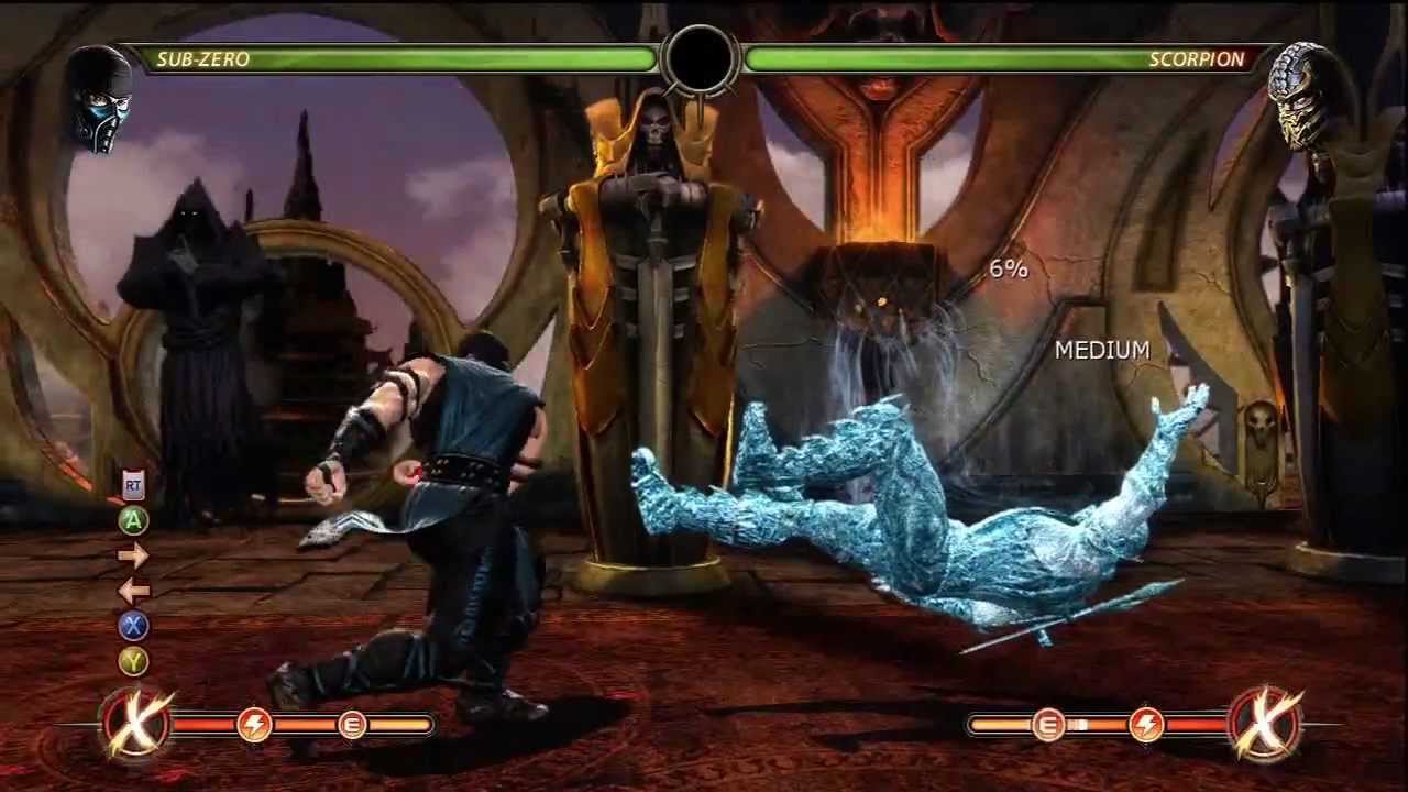 Mortal Kombat 9: Sub-Zero "Troll" Combos - YouTube