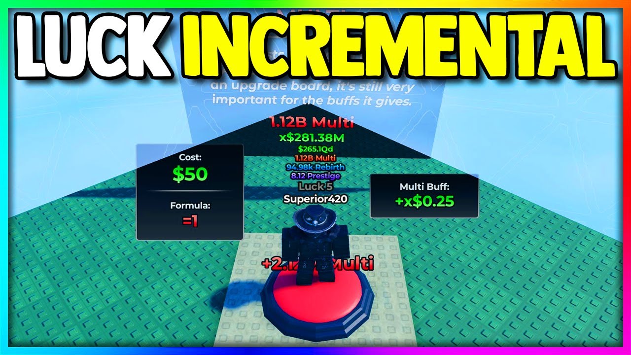 I turned PRO in Roblox Luck Incremental... - YouTube