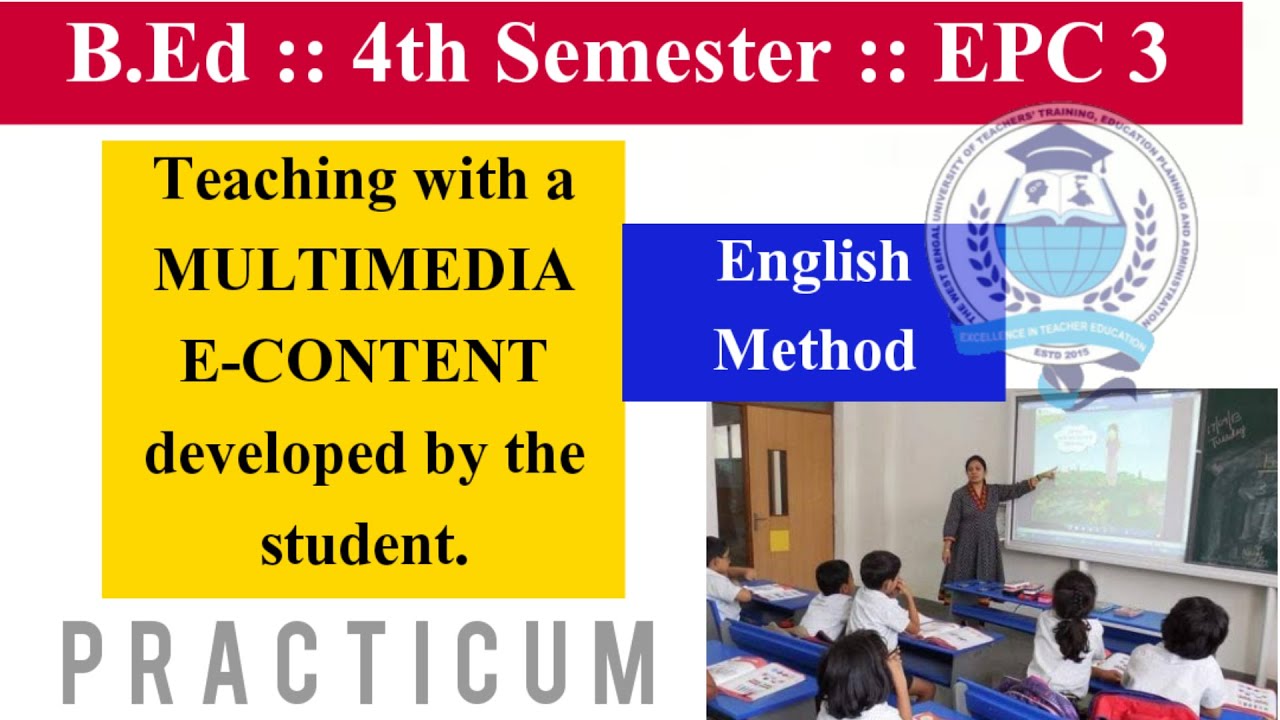 Teaching with a MULTIMEDIA E-CONTENT developed by the student | EPC 3 ...