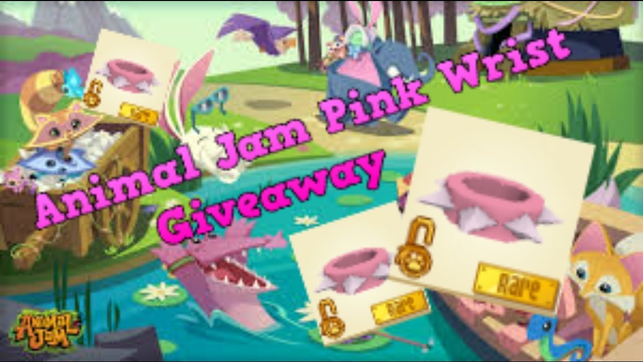 Animal Jam Pink Wrist Giveaway ~ CLOSED! - YouTube