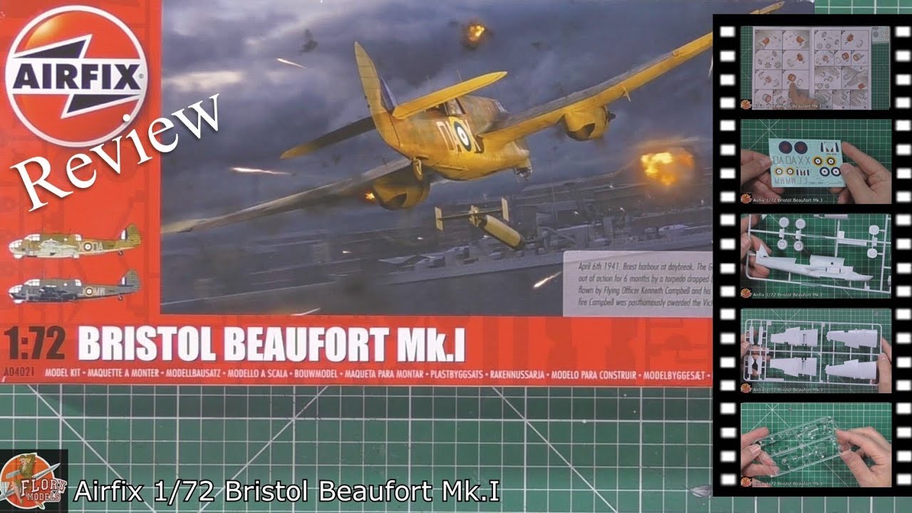 Airfix 1/72 Bristol Beaufort Mk.I review - YouTube