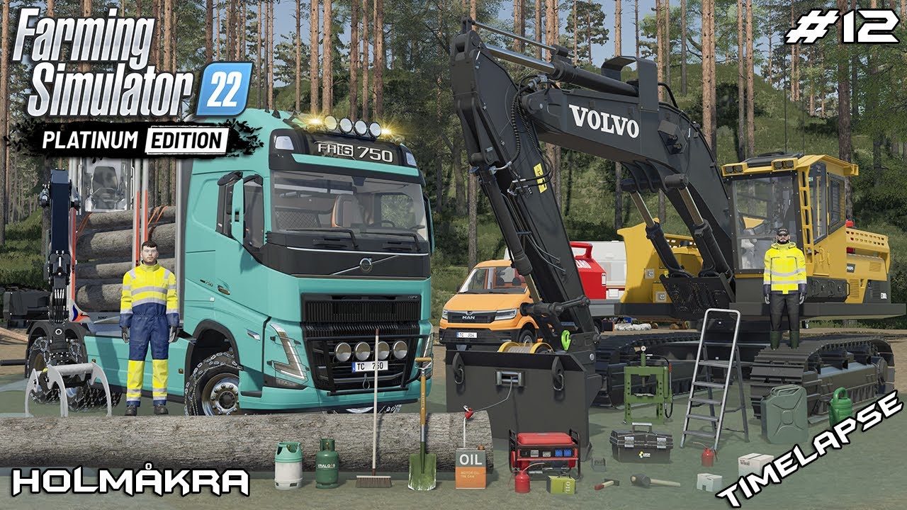 INSTALLING WINCH ON THE VOLVO EC250DL | Forestry ON Holmakra | Farming ...