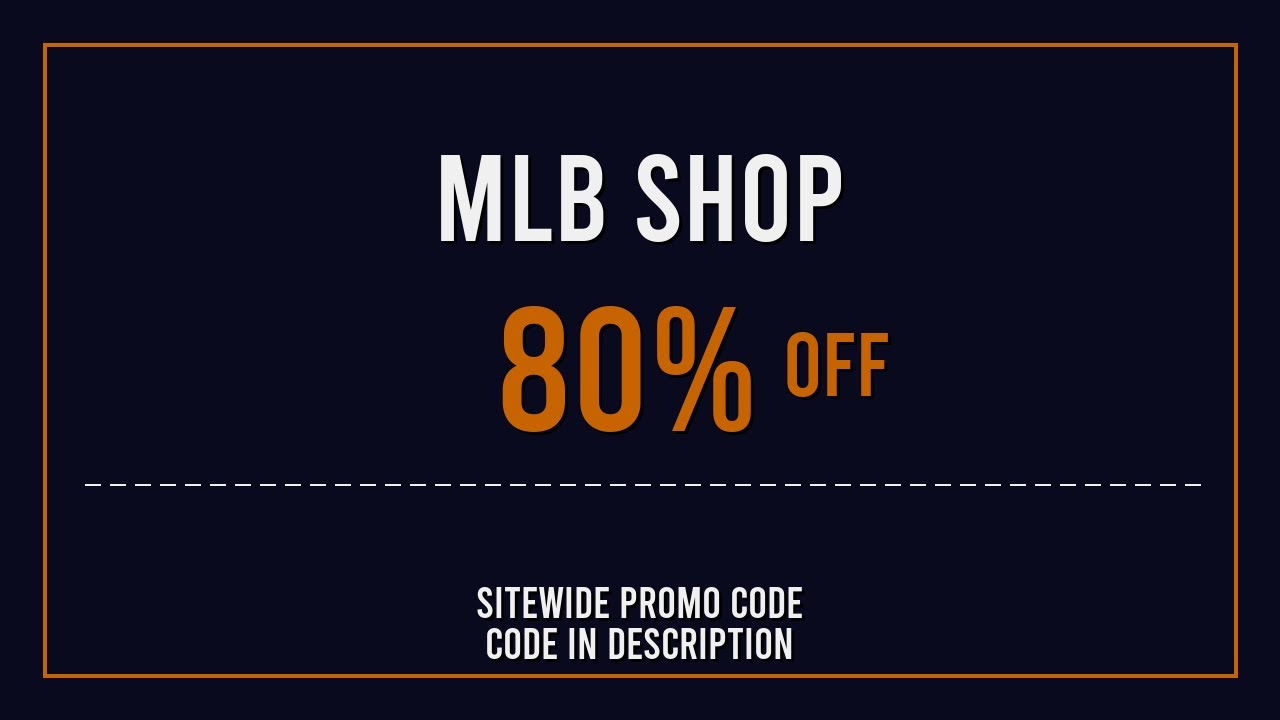 MLB Shop Promo Code 2025 March - YouTube