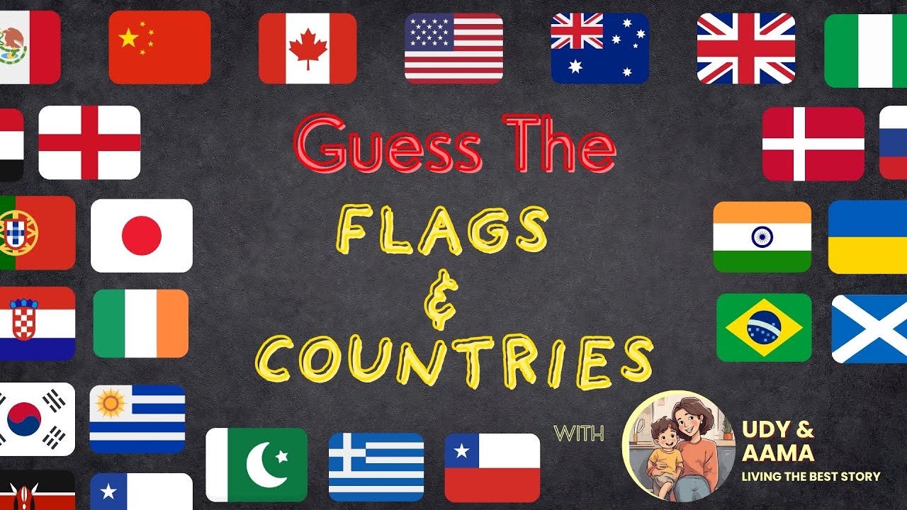 Guess the Flags | Countries Quiz for Kids | Learn World Flags with Udy ...