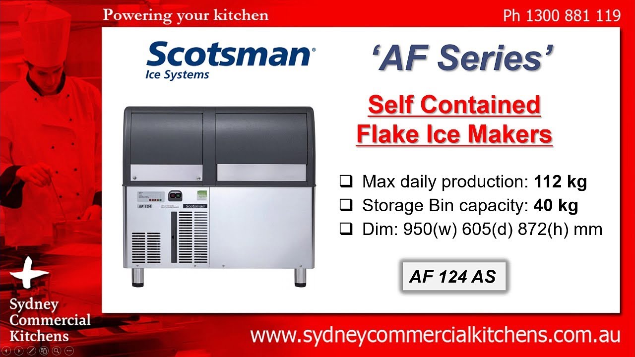 SCOTSMAN - AF Series - Self Contained Flake Ice Makers - YouTube