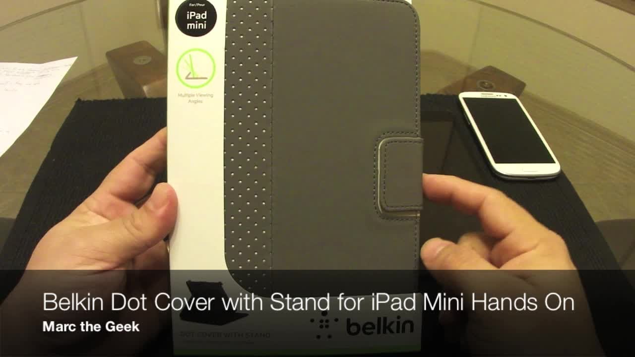 iPad Mini - Belkin Cover Case With Stand Hands On - YouTube