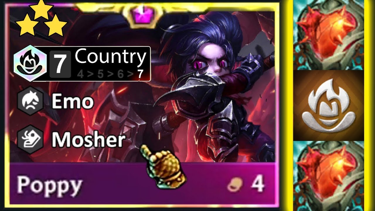 7-Country Domination with 3-Star Poppy! | TFT Set 10 Hyper Roll - YouTube