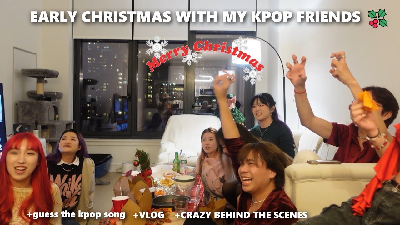 HOLIDAY SEASON WITH MY KPOP FRIENDS/CREW IN NYC | guess the k-pop song ...