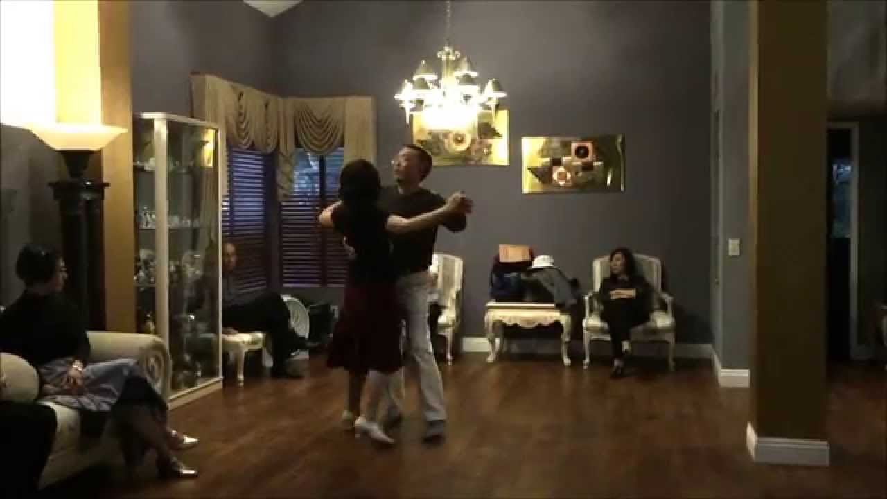 Ballroom dancing - Social Foxtrot (teach and demo) - YouTube