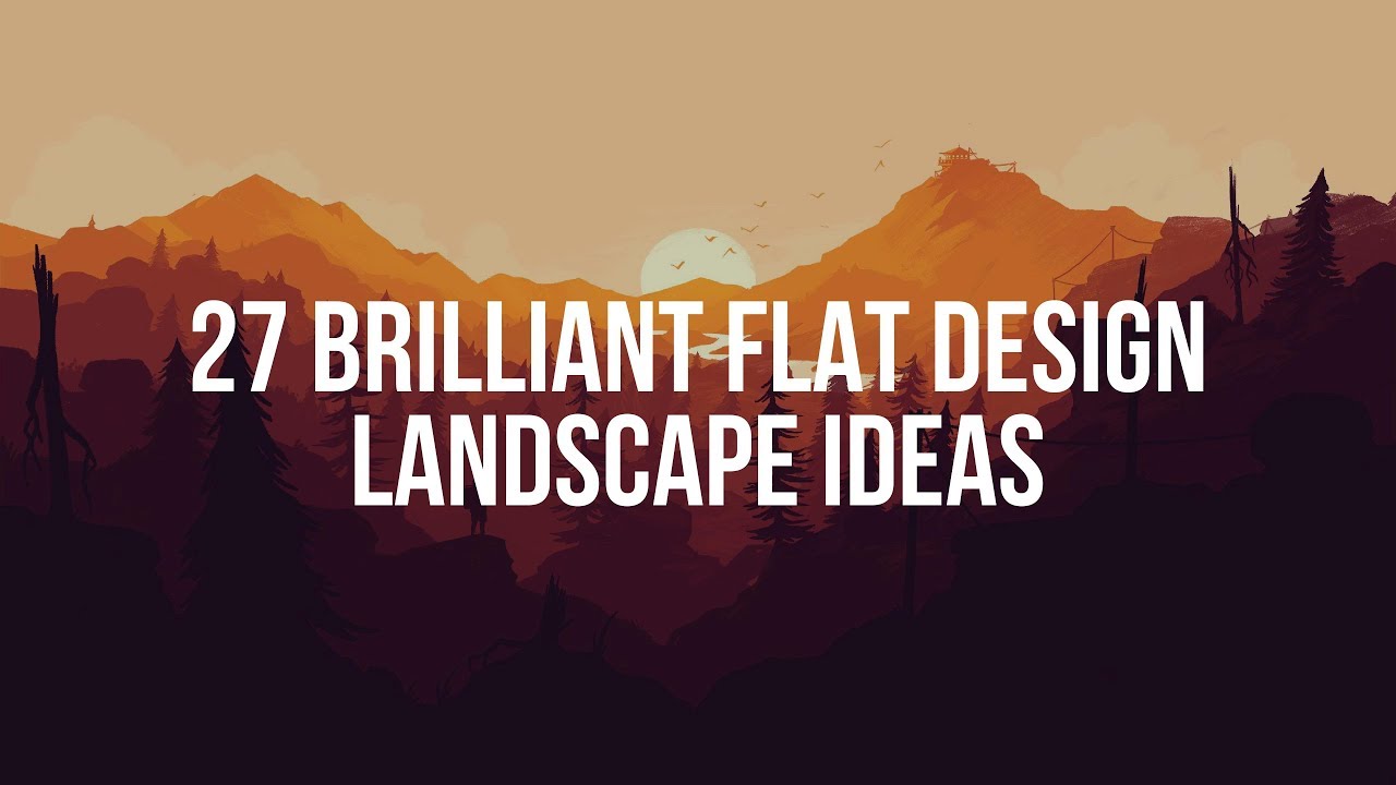 🔴 27 Brilliant FLAT DESIGN LANDSCAPE Ideas - YouTube