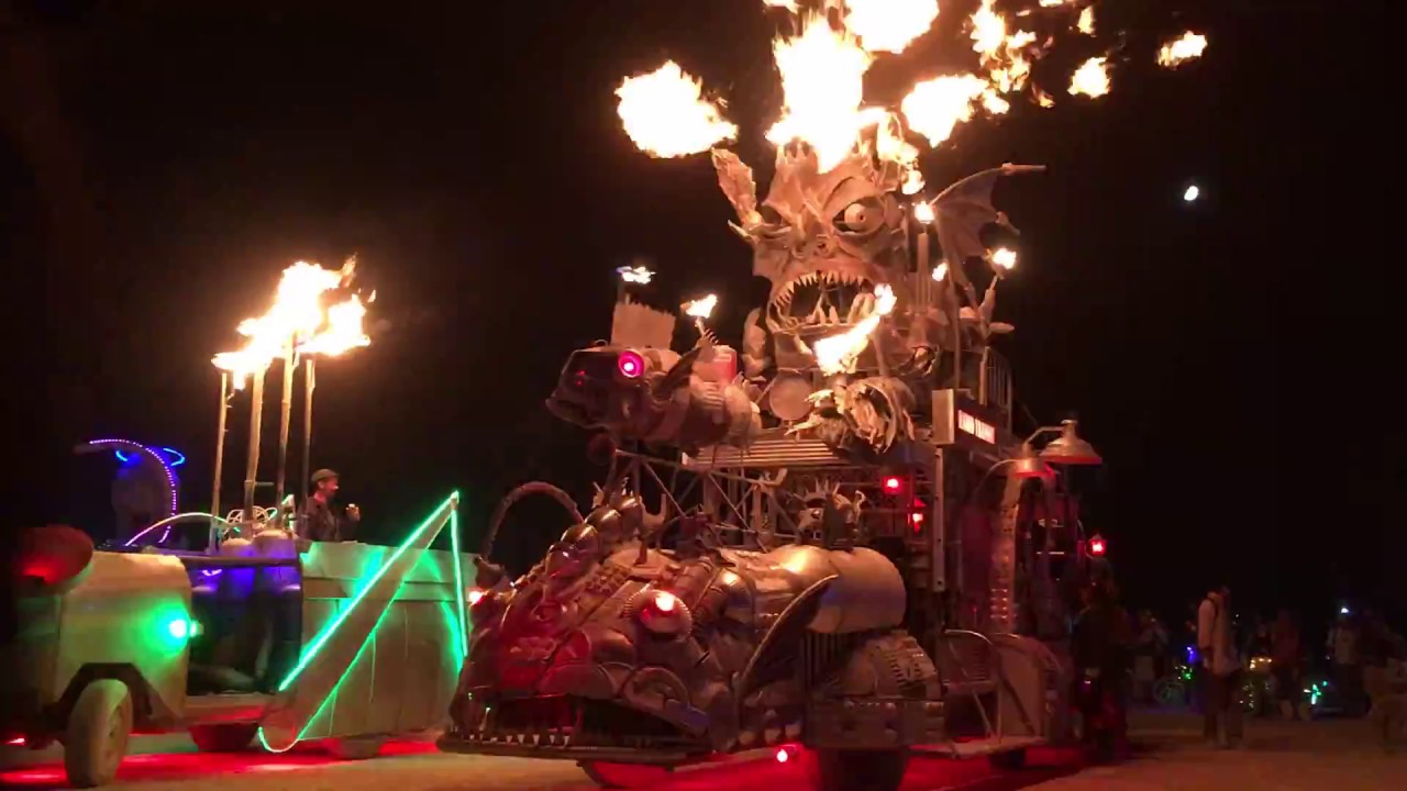 #3: Duane Flatmo's Rabid Transit art car, Burning Man 2017 - YouTube