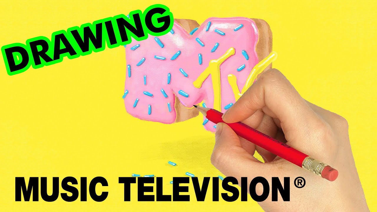 how to draw MTV logo | Art Therapy - YouTube