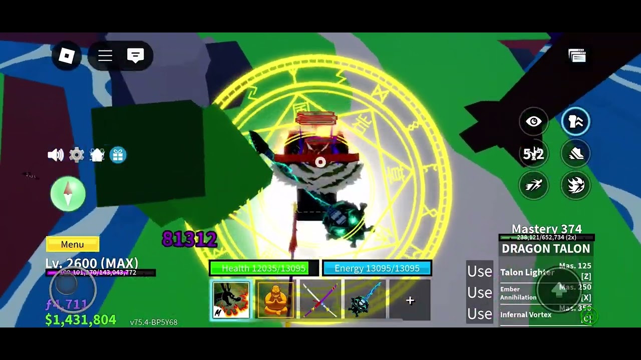 I got 400 mastery on dragon talon! #roblox #bloxfruits - YouTube