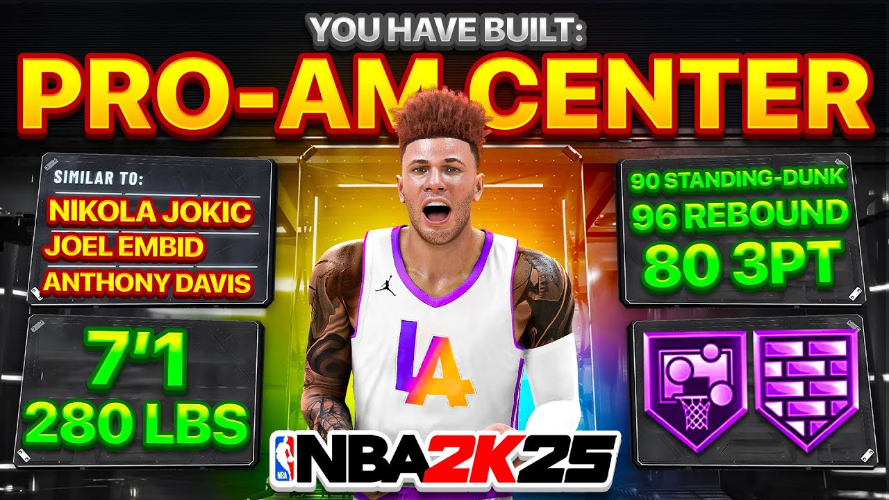 THE OFFICIAL #1 META CENTER BUILD IN NBA 2K25! - YouTube