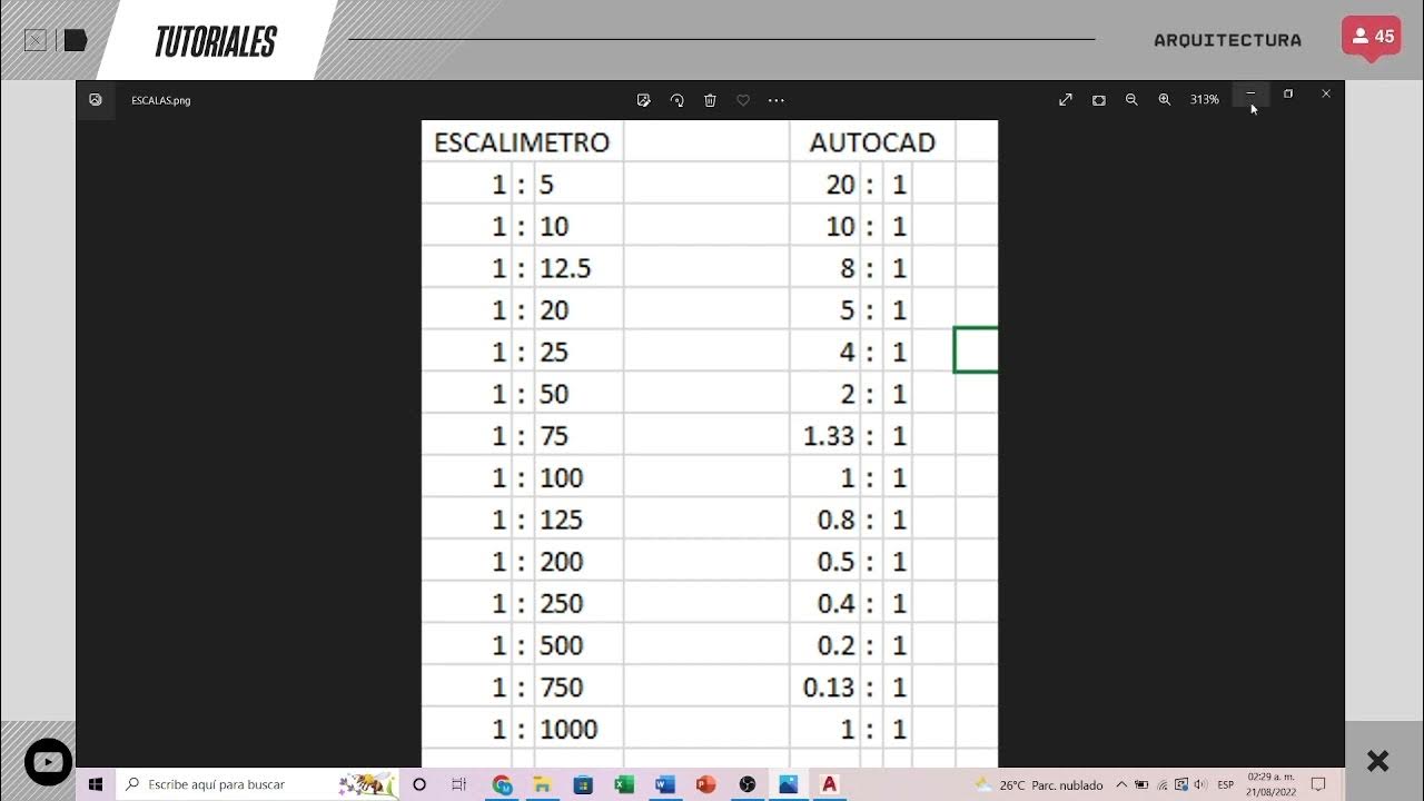 COMO ESCALAR UN PLANO | AutoCAD - YouTube