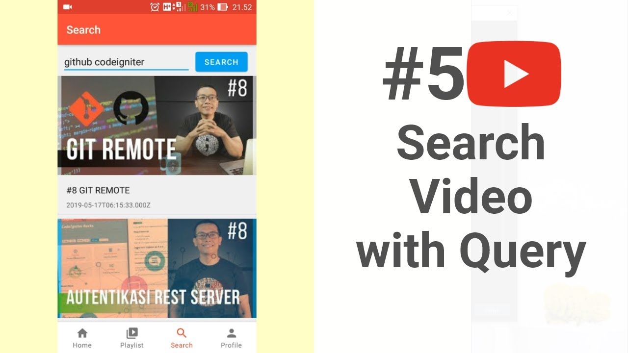 #5 Youtube API - Search Video with Query - YouTube