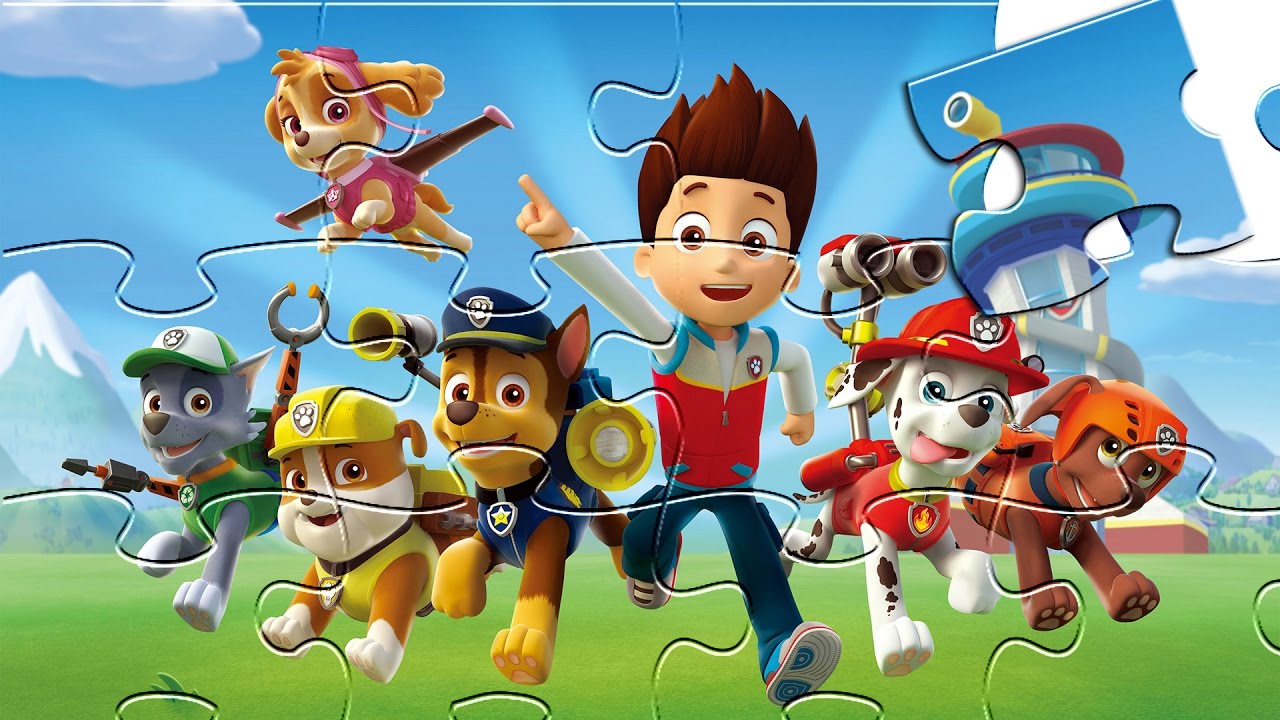 Paw Patrol Puzzle Games for Kids | Ryder, Chase, Marshall, Skye, Rubble ...