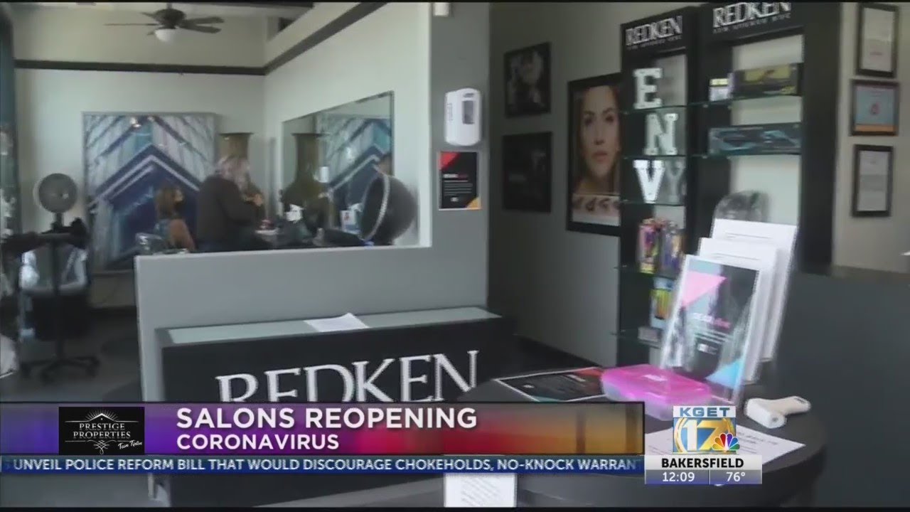 Salons reopening amid the pandemic - YouTube