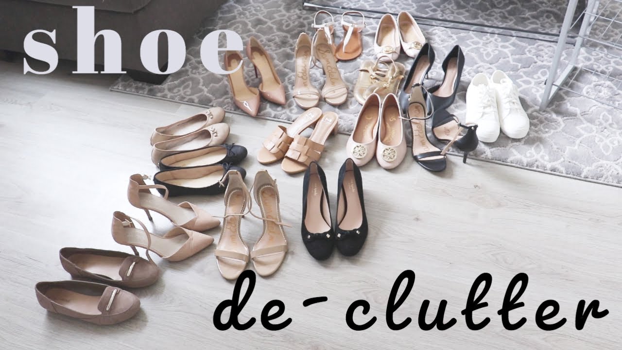 Updated Shoe Declutter | The Simple Chic Life - YouTube
