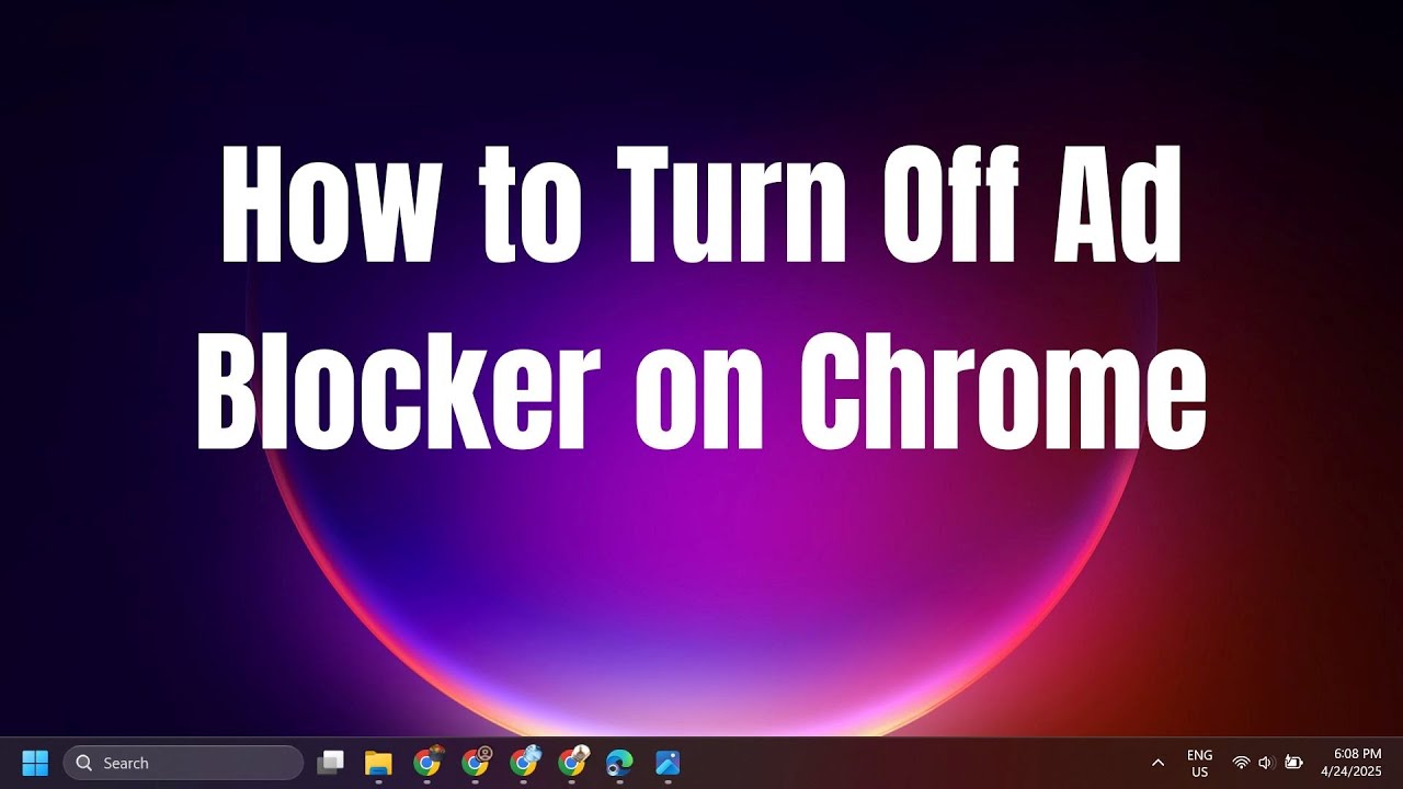 How to Turn Off Ad Blocker on Chrome - YouTube