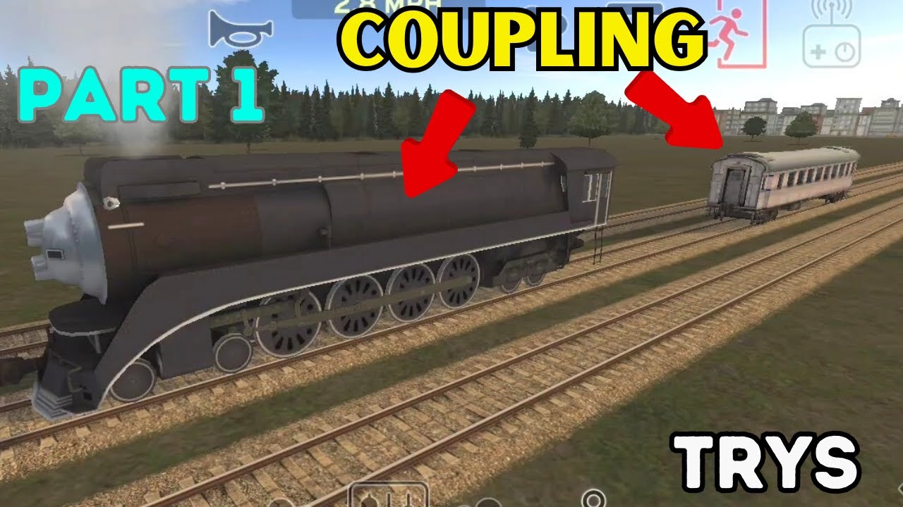 Train Coupling From Rail Yard in Train and Rail Yard Simulator - YouTube