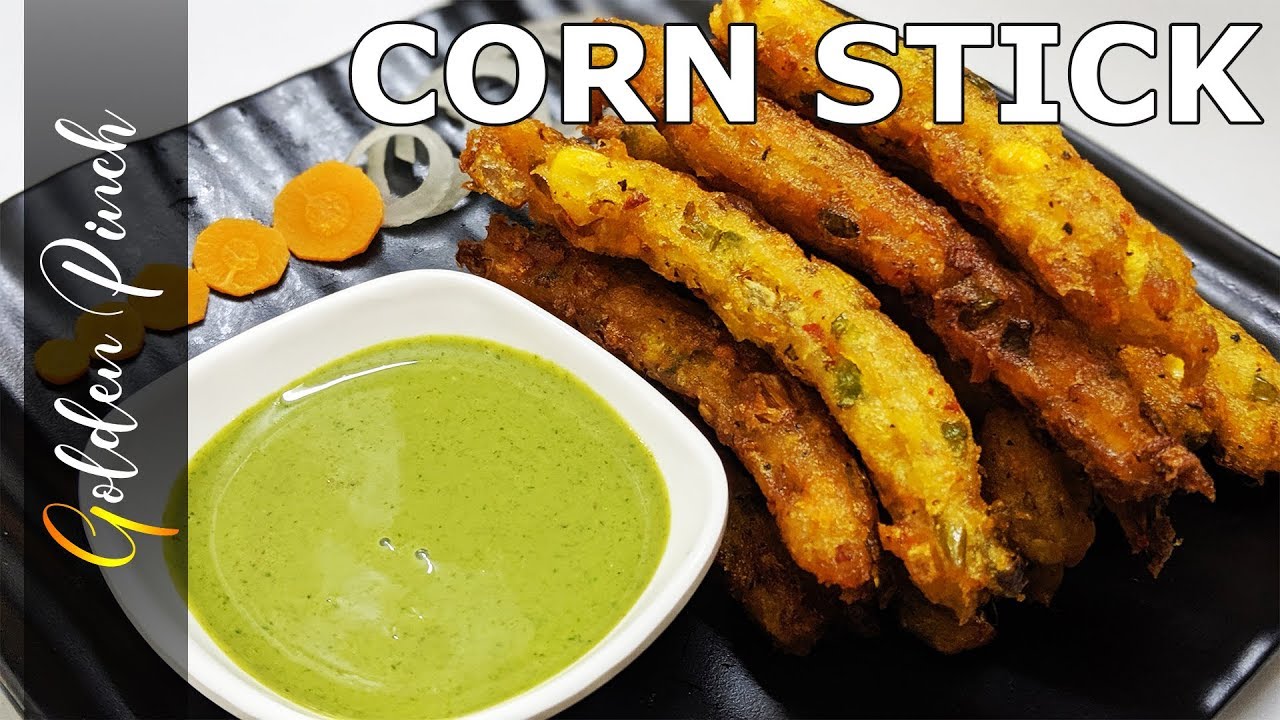 Corn Stick recipe | Corn Finger | Corn Fritters | Easy snack recipe for ...
