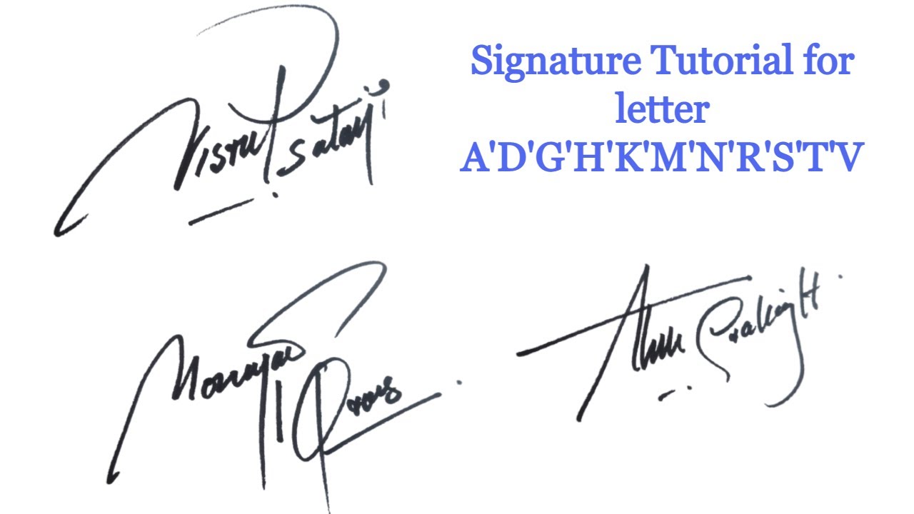 signature tutorial | how to make my own amazing signature | Signature ...