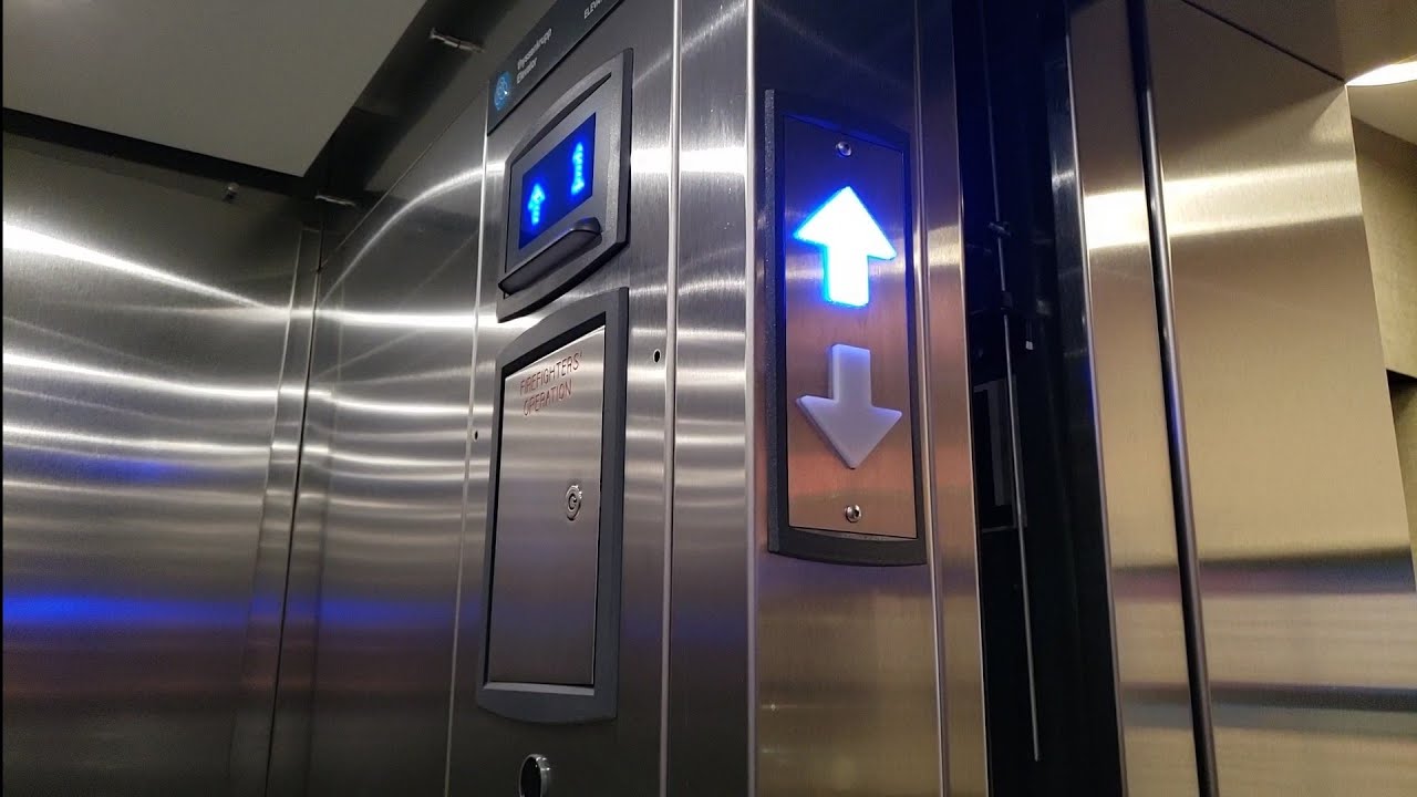 ThyssenKrupp Endura MRL Hydraulic Elevators - Tru by Hilton, Lone Tree, CO - YouTube