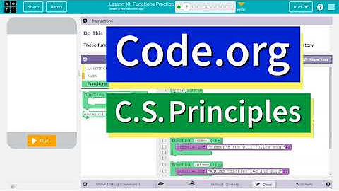 Code.org Lesson 10 Functions Practice | Tutorials with Answers | Unit 4 Variables, Conditionals ...