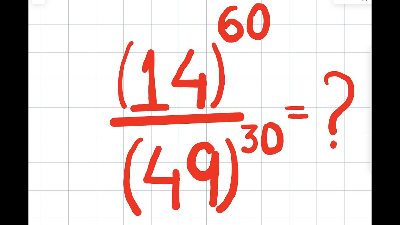 Solve this basic exponent question - YouTube