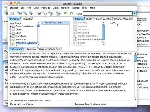 Tutorial: VisualWorks Basic Introduction - Extending Behavior - YouTube