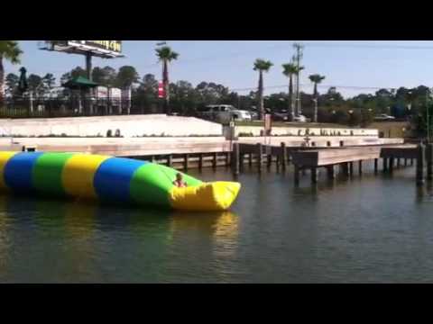 The Water Blob, Lake Conroe Jump Zone, Montgomery, Texas.MOV - YouTube