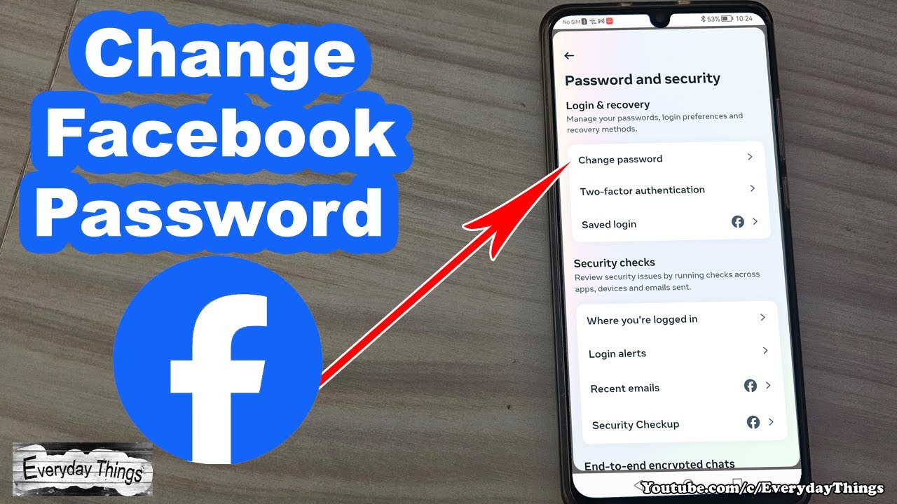 How to Change Your Facebook Password on a Smartphone - YouTube