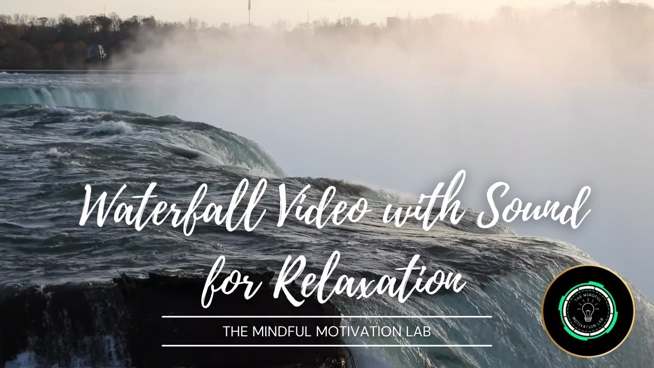 1 Hour Relaxing waterfall video. With calming water sounds for ...