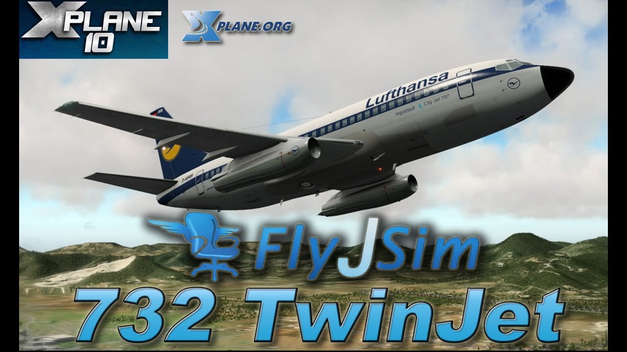 FlyJSim Boeing 732 TwinJet for X-plane 10 - YouTube